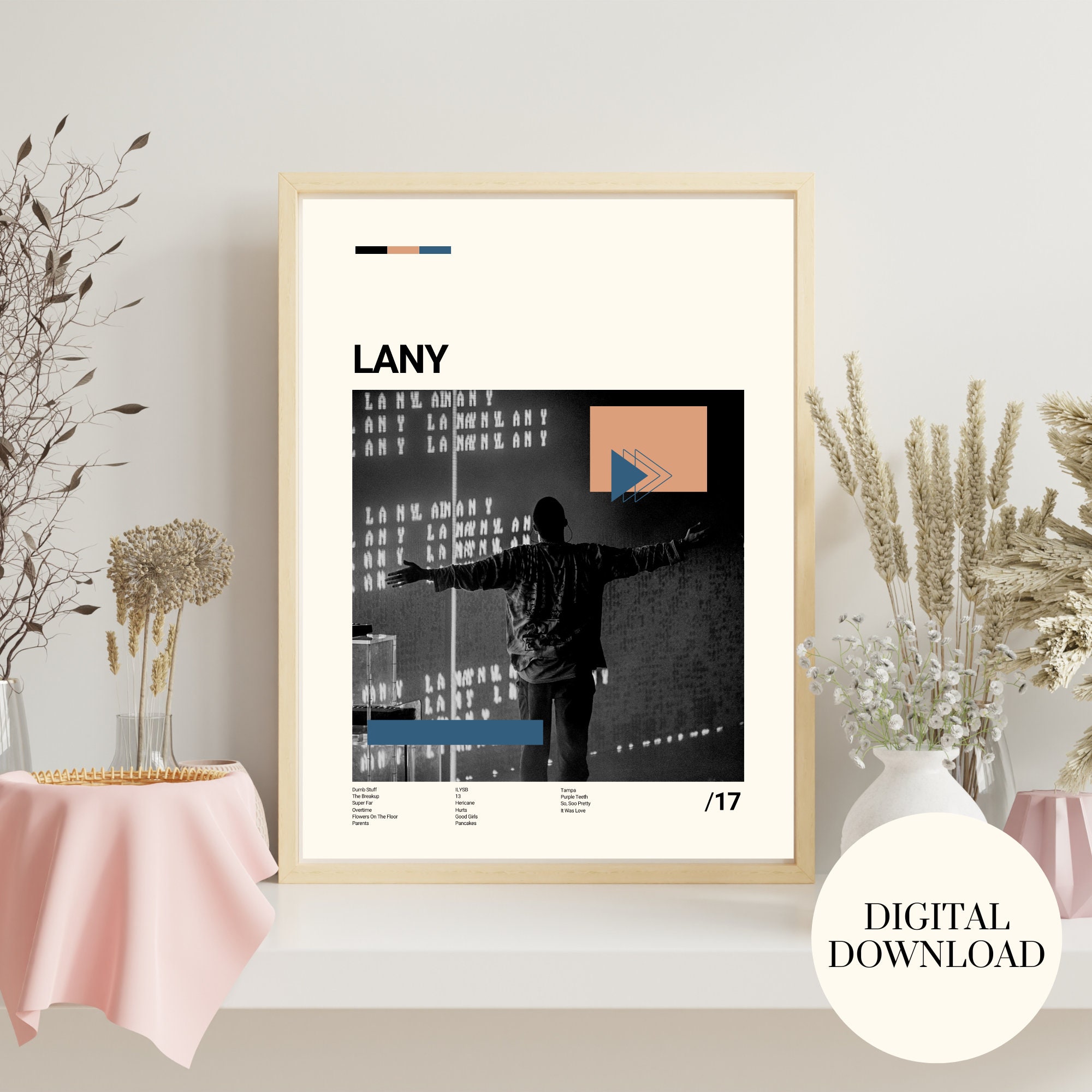LANY Album Poster Bedroom Wall Decor Concert Poster Work From Home ...