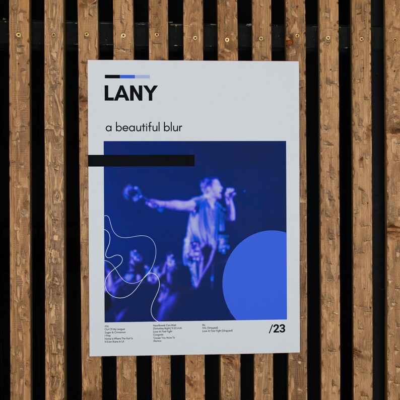 LANY Album Poster | Bedroom Wall Decor | Concert Poster | Work From ...