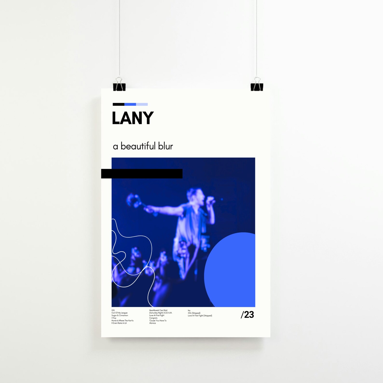 LANY Album Poster | Bedroom Wall Decor | Concert Poster | Work From ...