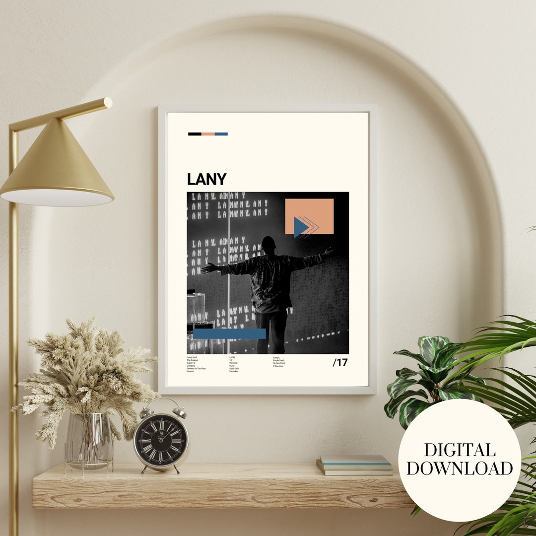 LANY Album Poster | Bedroom Wall Decor | Concert Poster | Work From ...