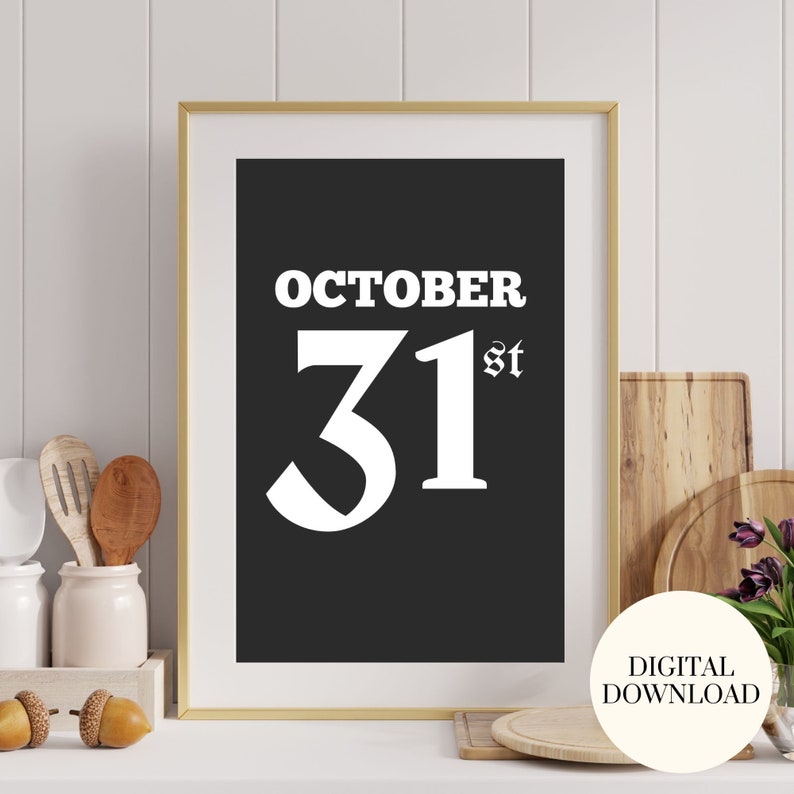 Halloween Mega Bundle Printable | Black and White Halloween Prints ...