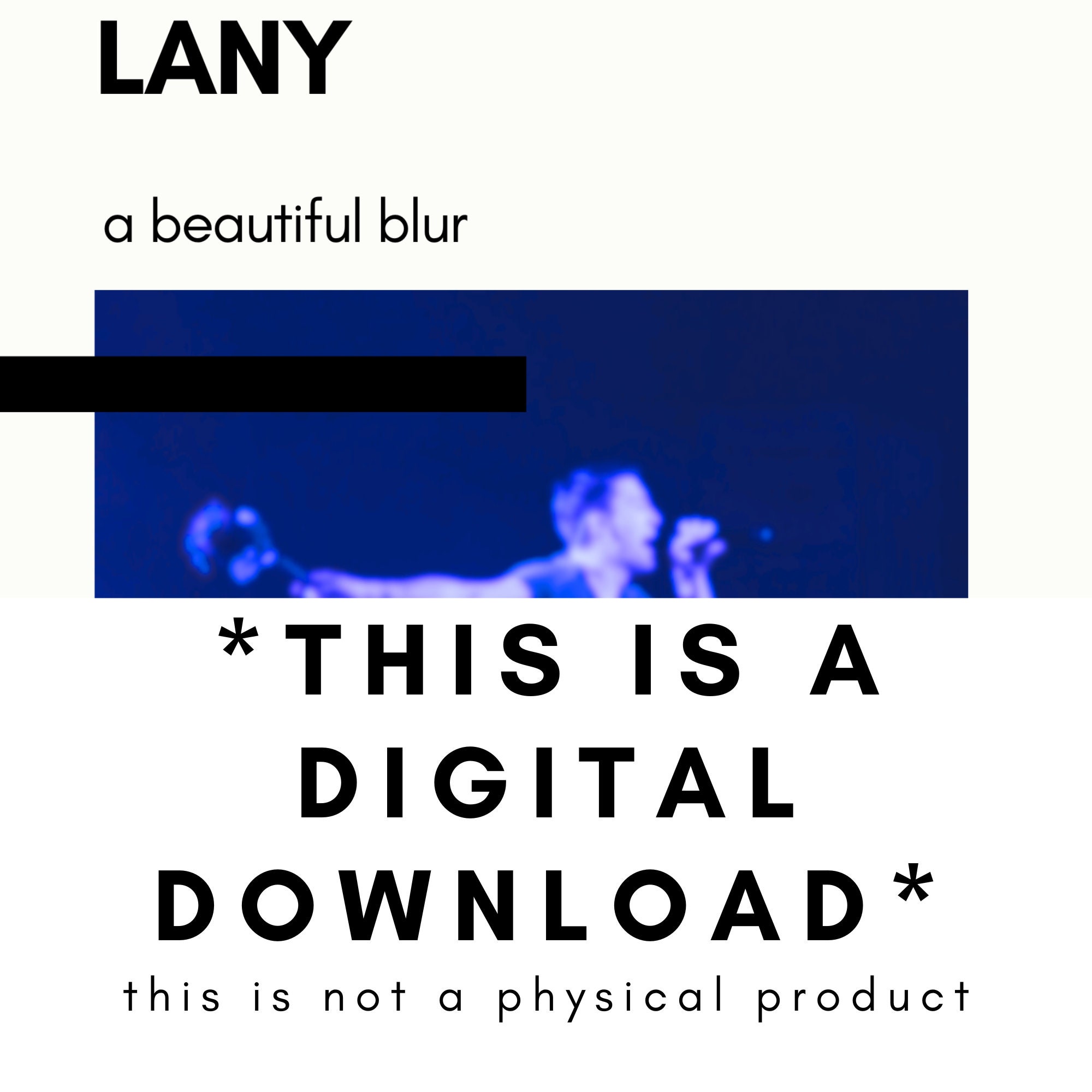 LANY Album Poster | Bedroom Wall Decor | Concert Poster | Work From ...