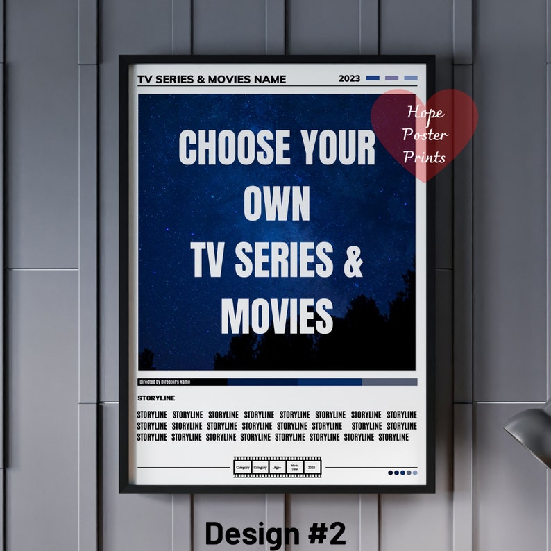 Custom Movie / Series Poster Custom Poster Print Customize - Etsy