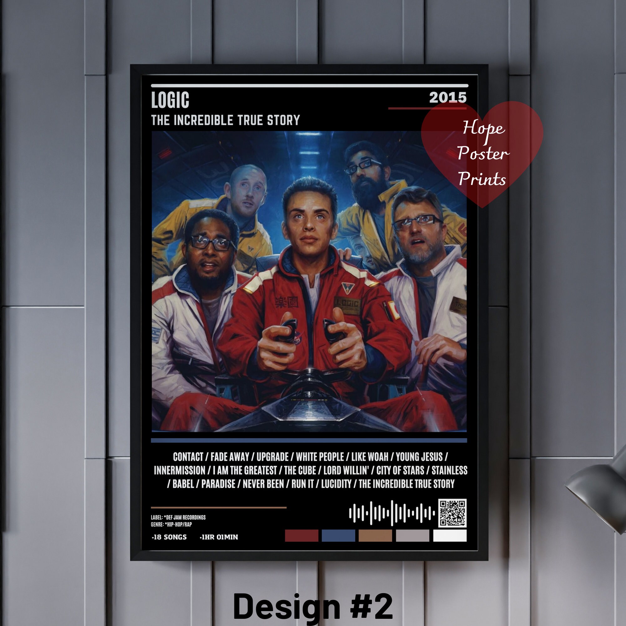 Logic Poster, Logic The Incredible True Story Album Poster sold by Grab ...