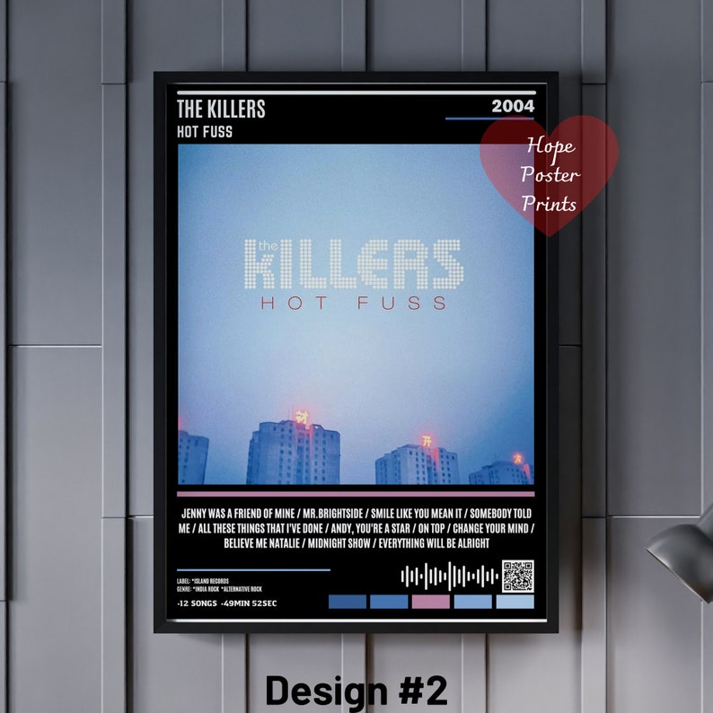 The Killers Poster the Killers Hot Fuss Album Poster the - Etsy