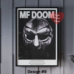 MF Doom Poster, MF Doom Mm Food and Madvillainy Album, Mf Doom Print, Mf Doom Decor, Mf Doom ...
