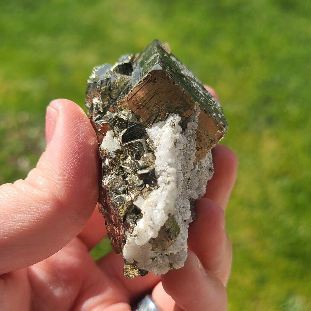 Pyrite in Quartz - Raw Pyrite - Pyrite Cubes - Natural Pyrite Cubes ...