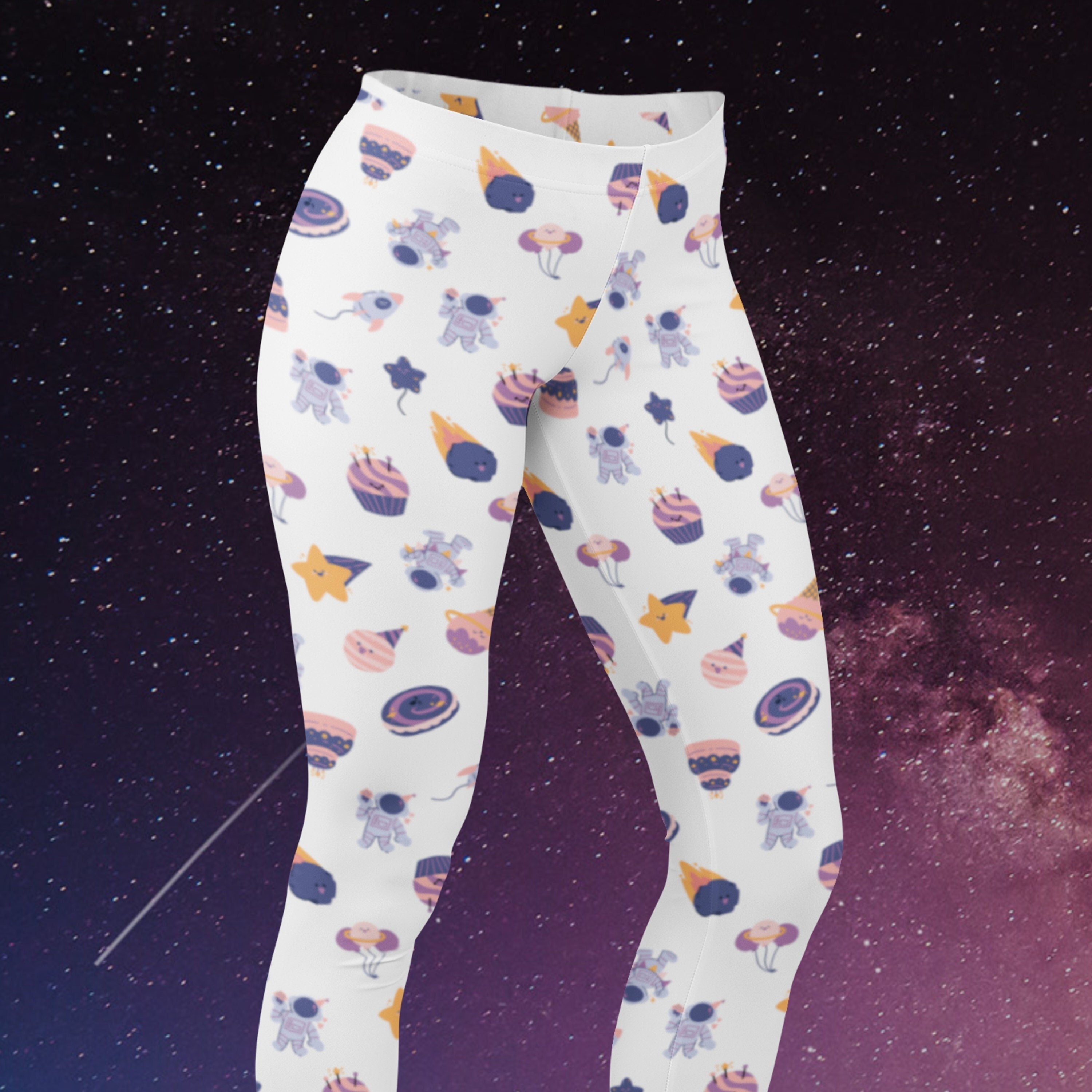 Cadet Sweets Leggings Space Birthday Party Leggings Astronaut Galaxy ...