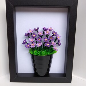 Handmade Flowers From Foam Sheet and Arranged in a Photo Frame 23*18 Cm ...