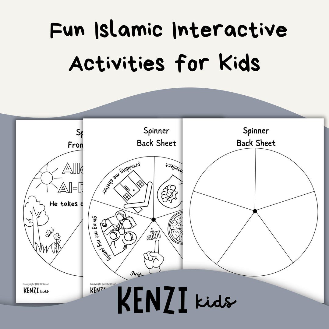Allah is Al-rabb Spinner Craft, Islamic Kids Activities, Islamic ...