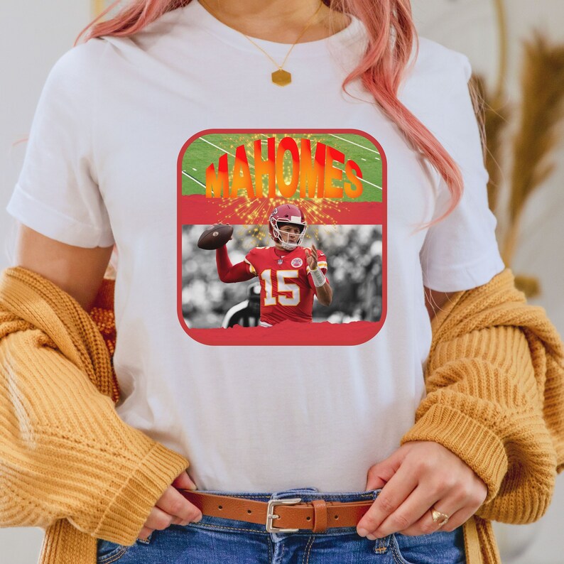 Patrick Mahomes Sublimation Design Png, DTF, DTG, Football Png | T ...