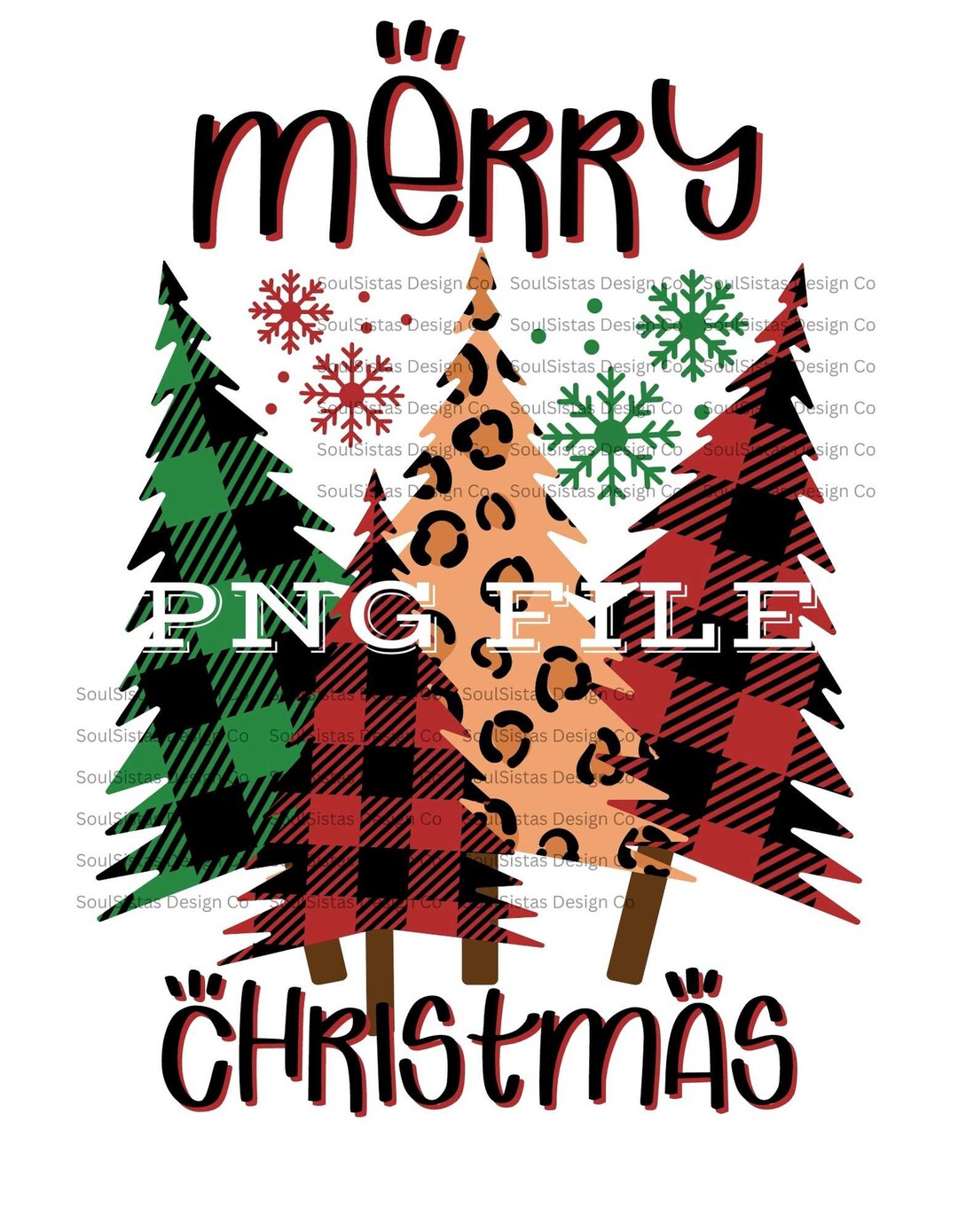 Merry Christmas Leopard PNG, Christmas Leopard Trees Image for Shirt ...