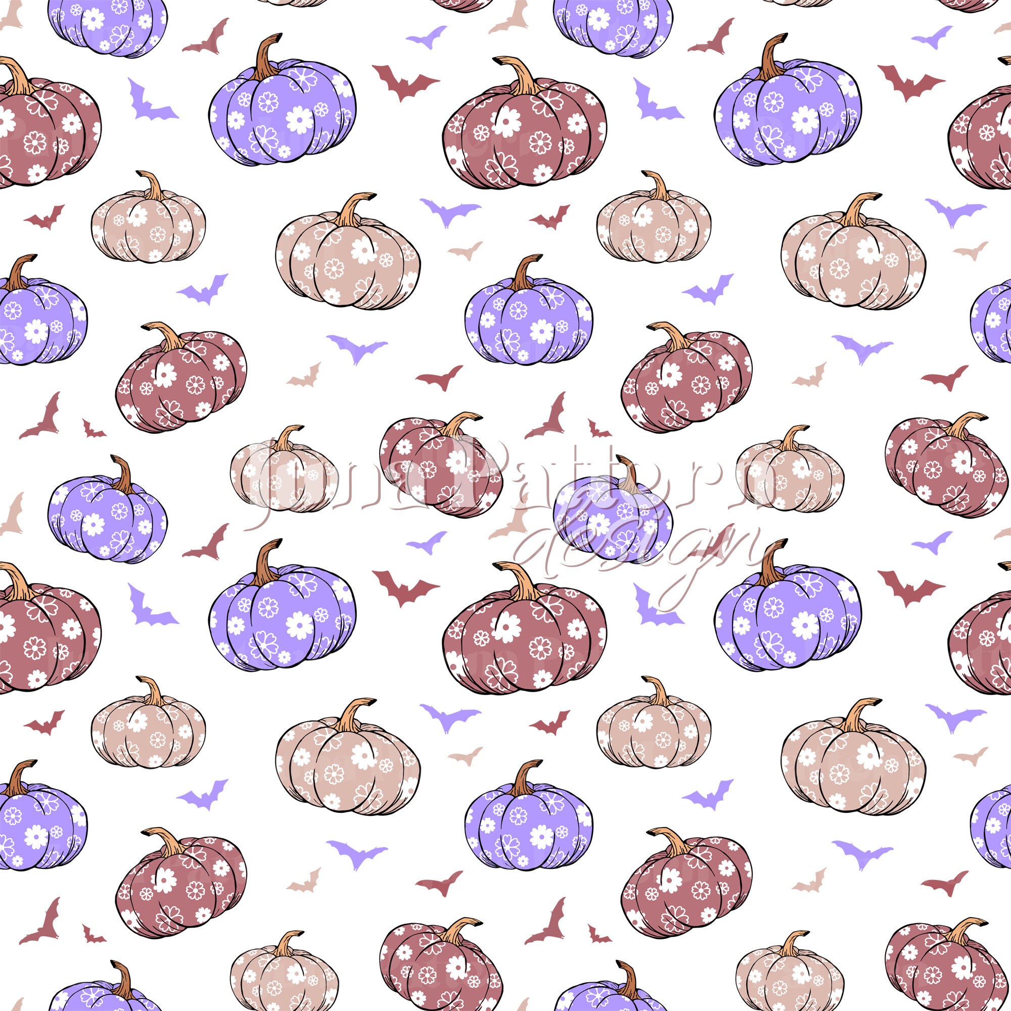 Cute Pumpkins, Halloween Surface Design, Repeating Pattern Png - Etsy