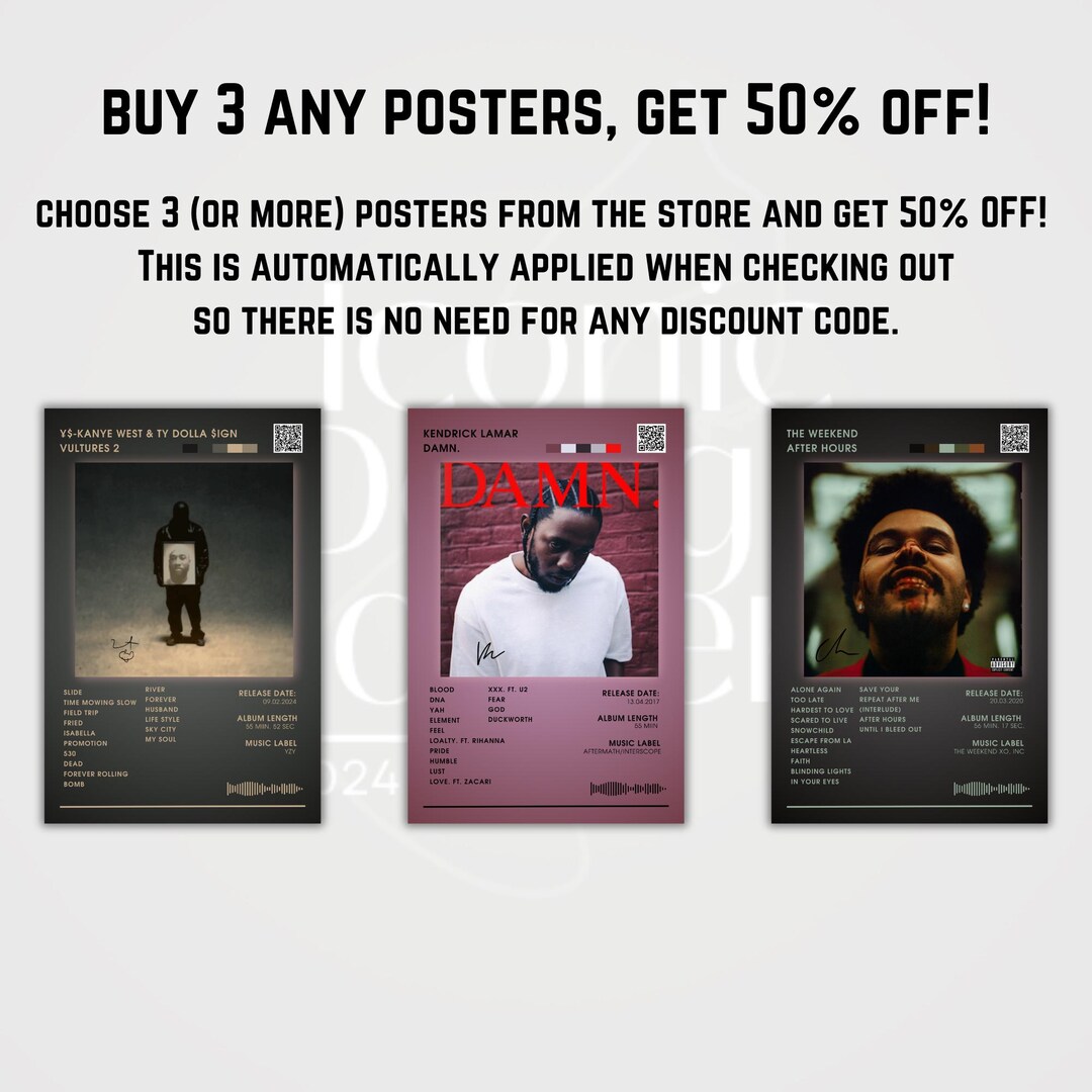 Custom Album Poster - Design Your Own Album Cover | Artist Song ...