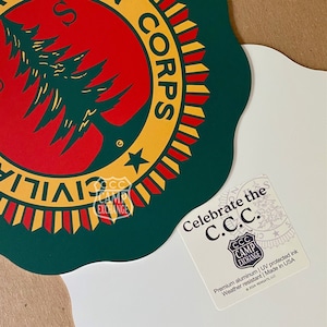 Civilian Conservation Corps Sign USA Parks CCC WPA Historic Decor Cabin ...