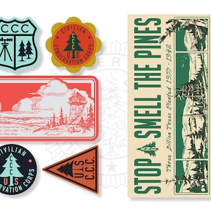 Civilian Conservation Corps Sticker Set + Bumper Sticker CCC - Etsy