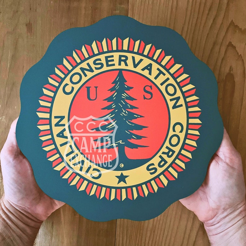 Civilian Conservation Corps Sign USA Parks CCC WPA Historic Decor Cabin ...