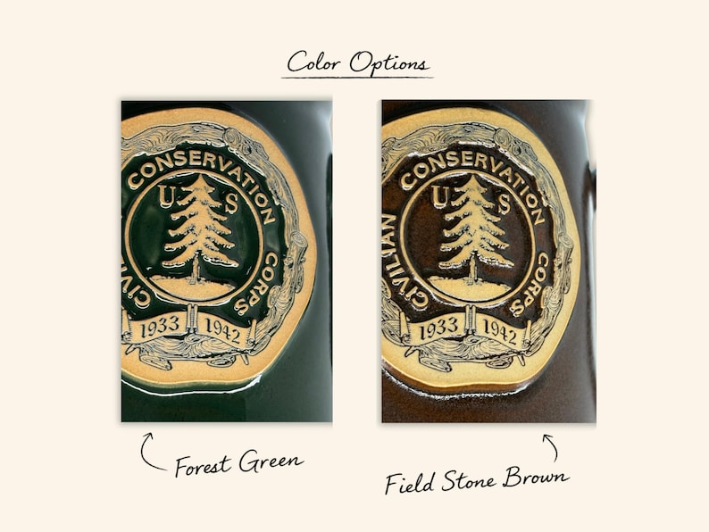 Civilian Conservation Corps Camp Mug | Handmade CCC Stoneware Mug - Etsy