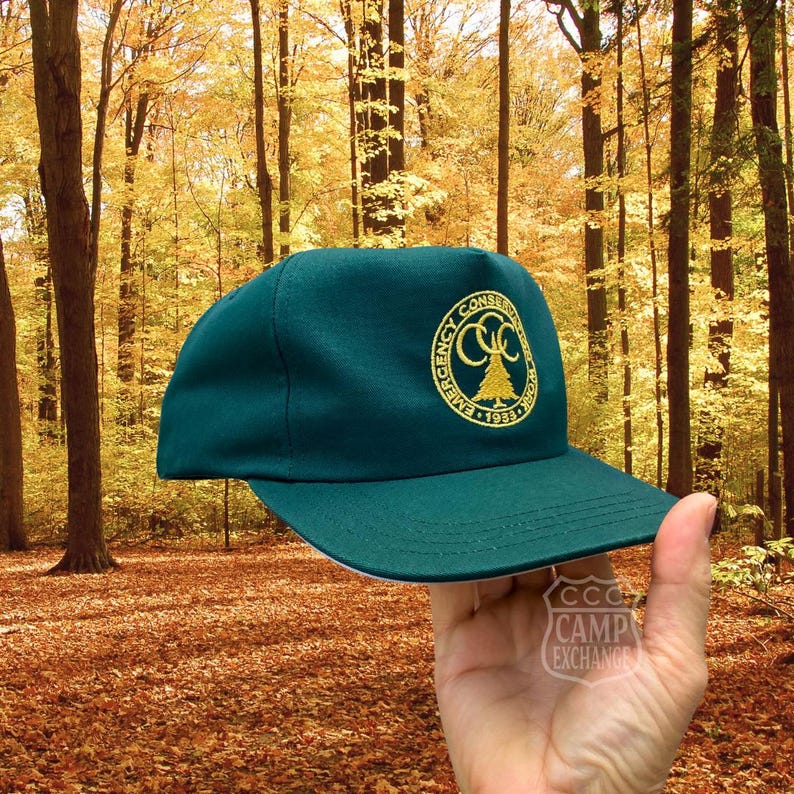 CCC Civilian Conservation Corps Emergency Forest Green Cap USA - Etsy