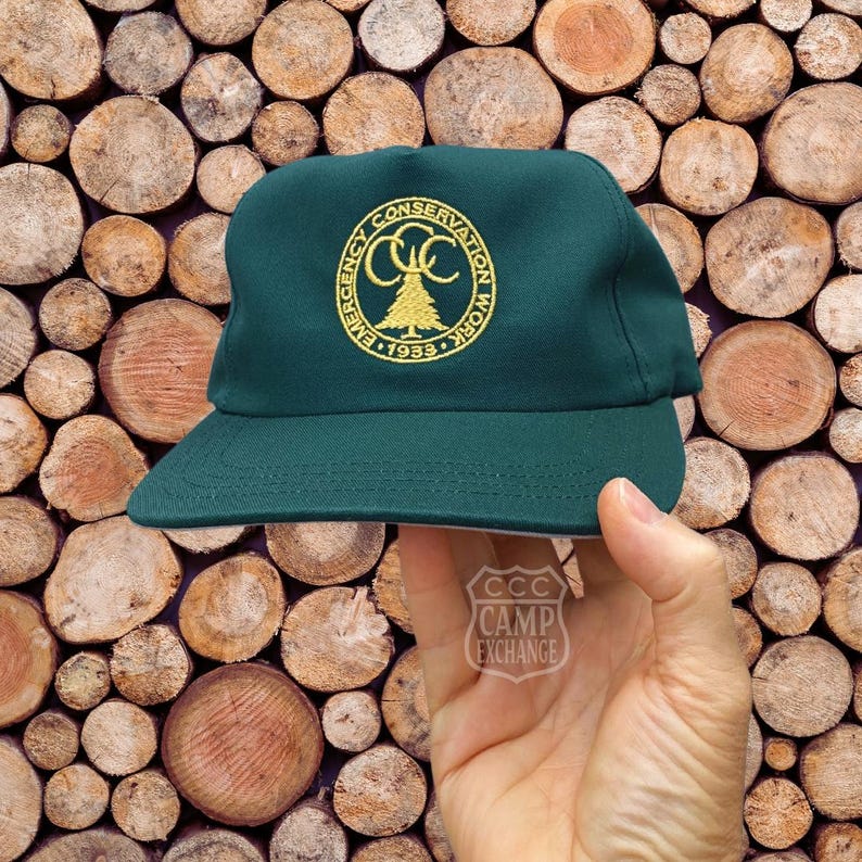 CCC Civilian Conservation Corps Emergency Forest Green Cap USA - Etsy