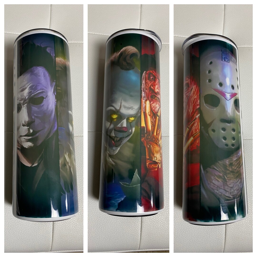 Pennywise Michael Myers Freddy 20oz Stainless Steel Tumbler Wedding ...