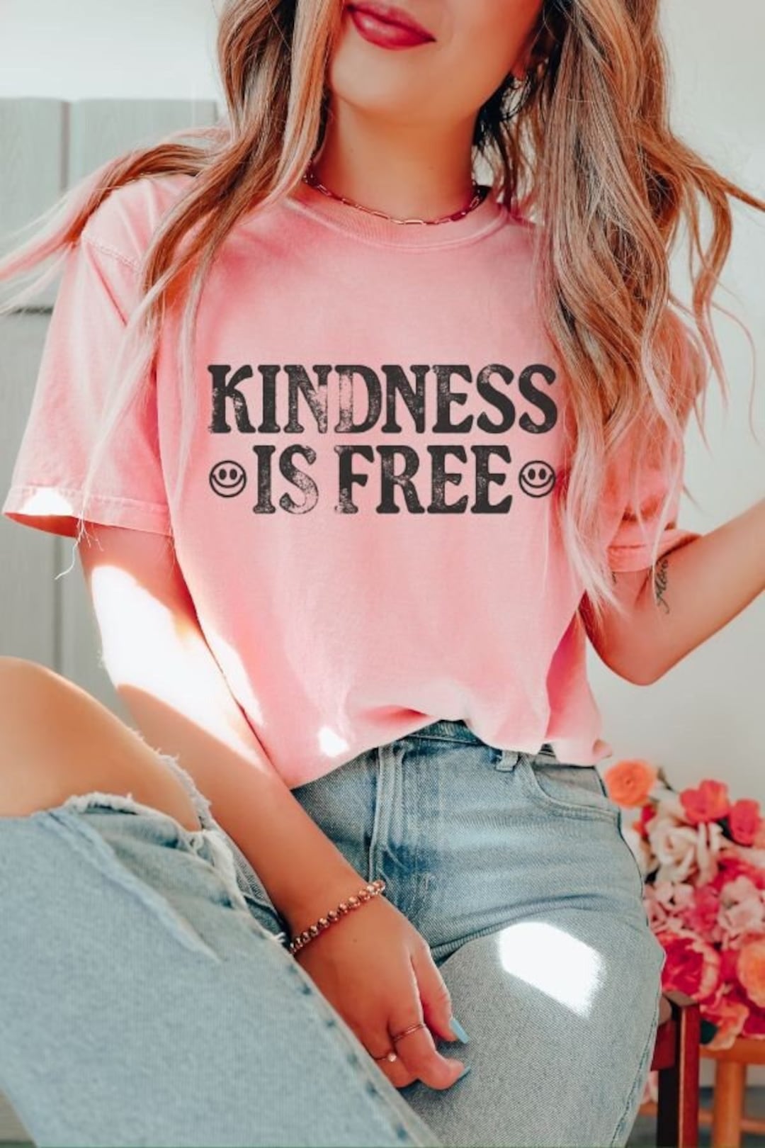 Kindness is Free Tee, Free to Be Kind Tee, Comfort Colors Tee, Kindness ...