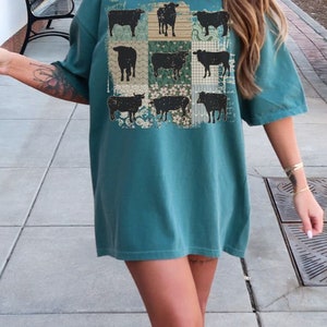 Cow Comfort Colors Shirt, Cow Shirt, Western Graphic T Shirt ...