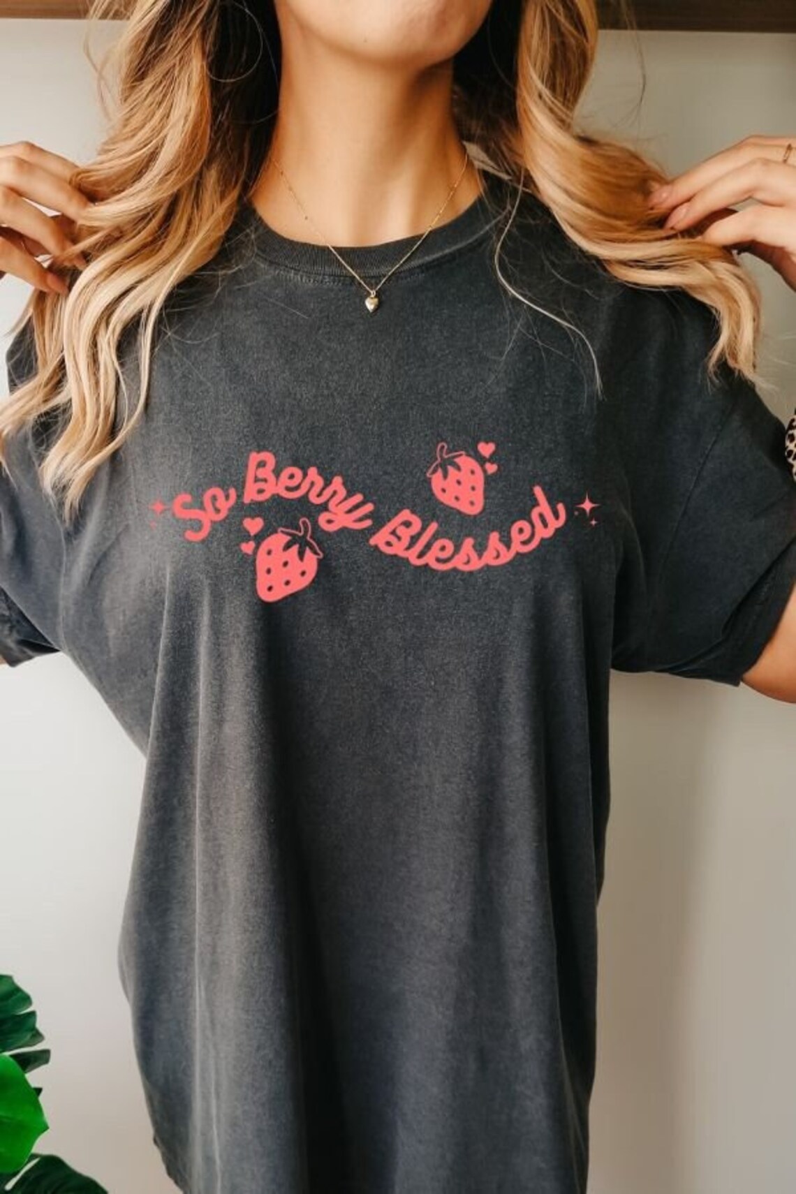 Feeling Berry Good Strawberry Print Retro Shirt Strawberry Shirt ...