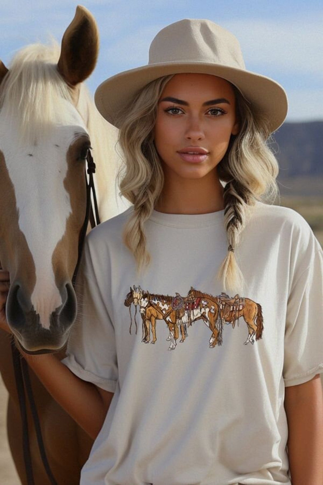 Horsin Around Comfort Colors Shirt, Western Graphic Tee, Cowgirl Tshirt ...