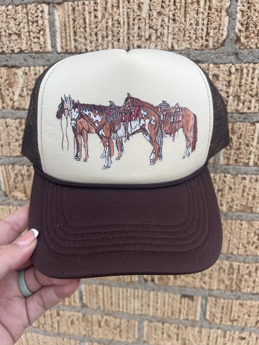 Horse Trucker Hat, Cowgirl Trucker Hat, Western Trucker Hat, Cowboy ...