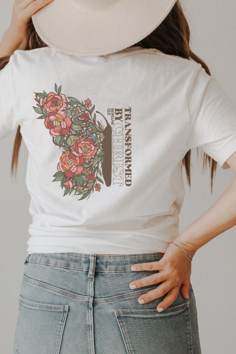 Jesus Christ is Lord Jesus Clothes Transformed by Christ Butterfly T ...