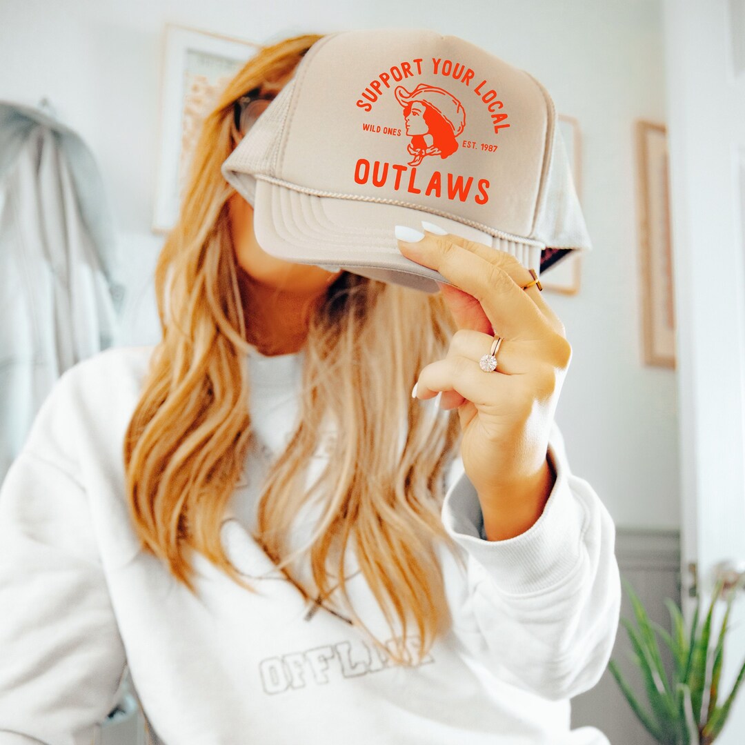 Support Your Local Outlaw Trucker Hat - Etsy