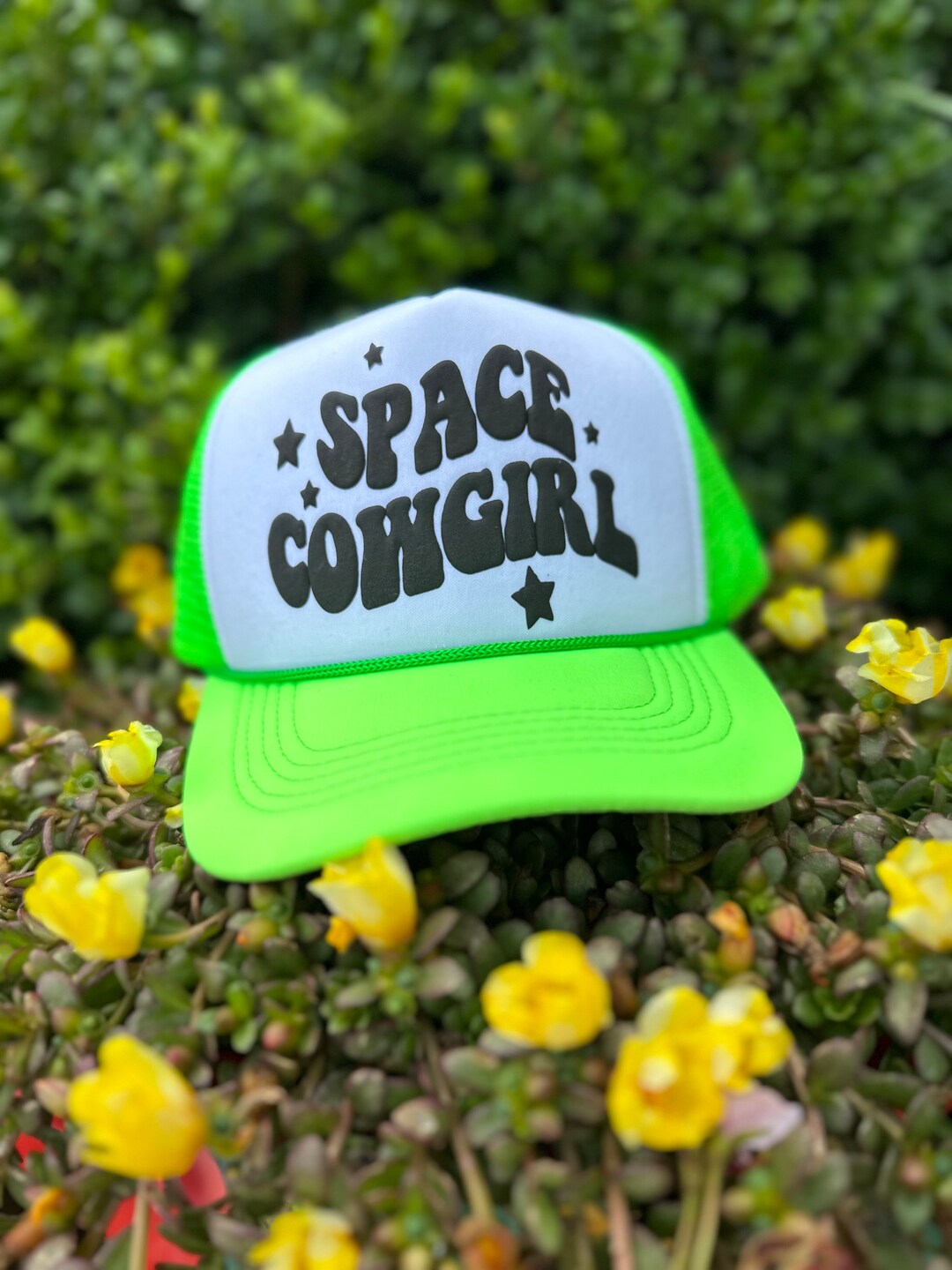 Space Cowgirl Trucker Hat, Western Trucker Hat, Neon Trucker Cap ...