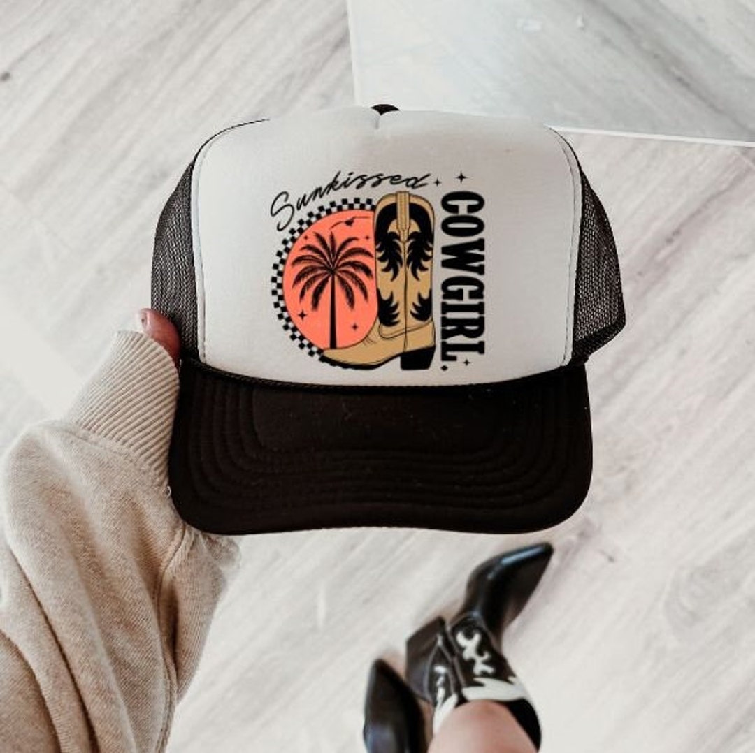 Sunkissed Cowgirl Trucker Hat, Cowgirl Trucker Hat, Western Trucker Hat, Summer Trucker Hat ...