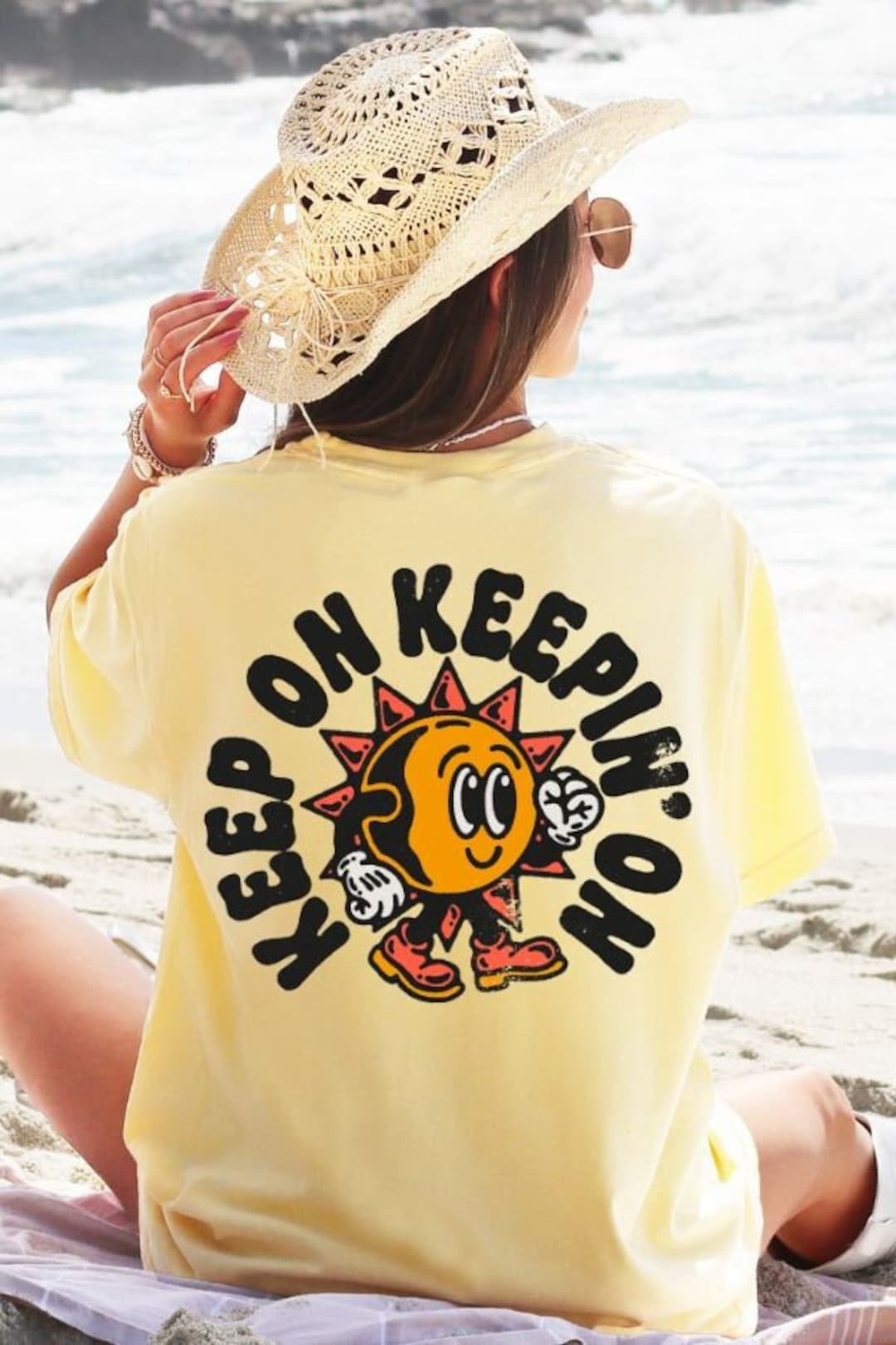 Keep on Keepin on Shirt Retro Positivity Shirt Vintage Comfort Colors ...