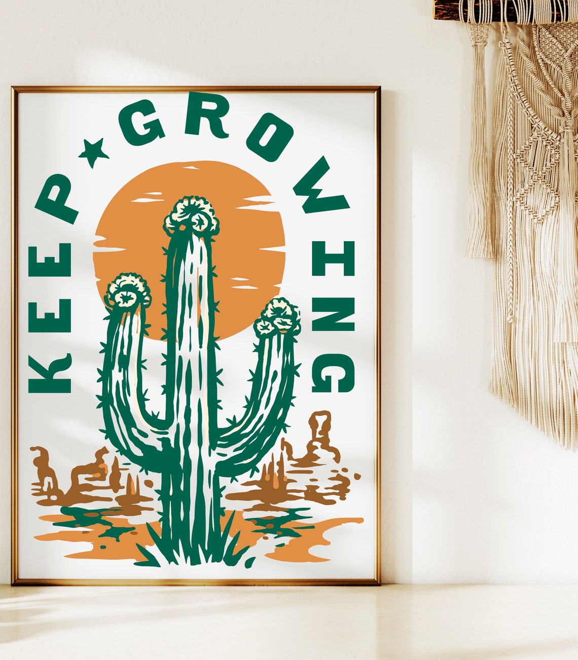 Typography Art Print Western Wall Decor Cowboy Poster Art - Etsy