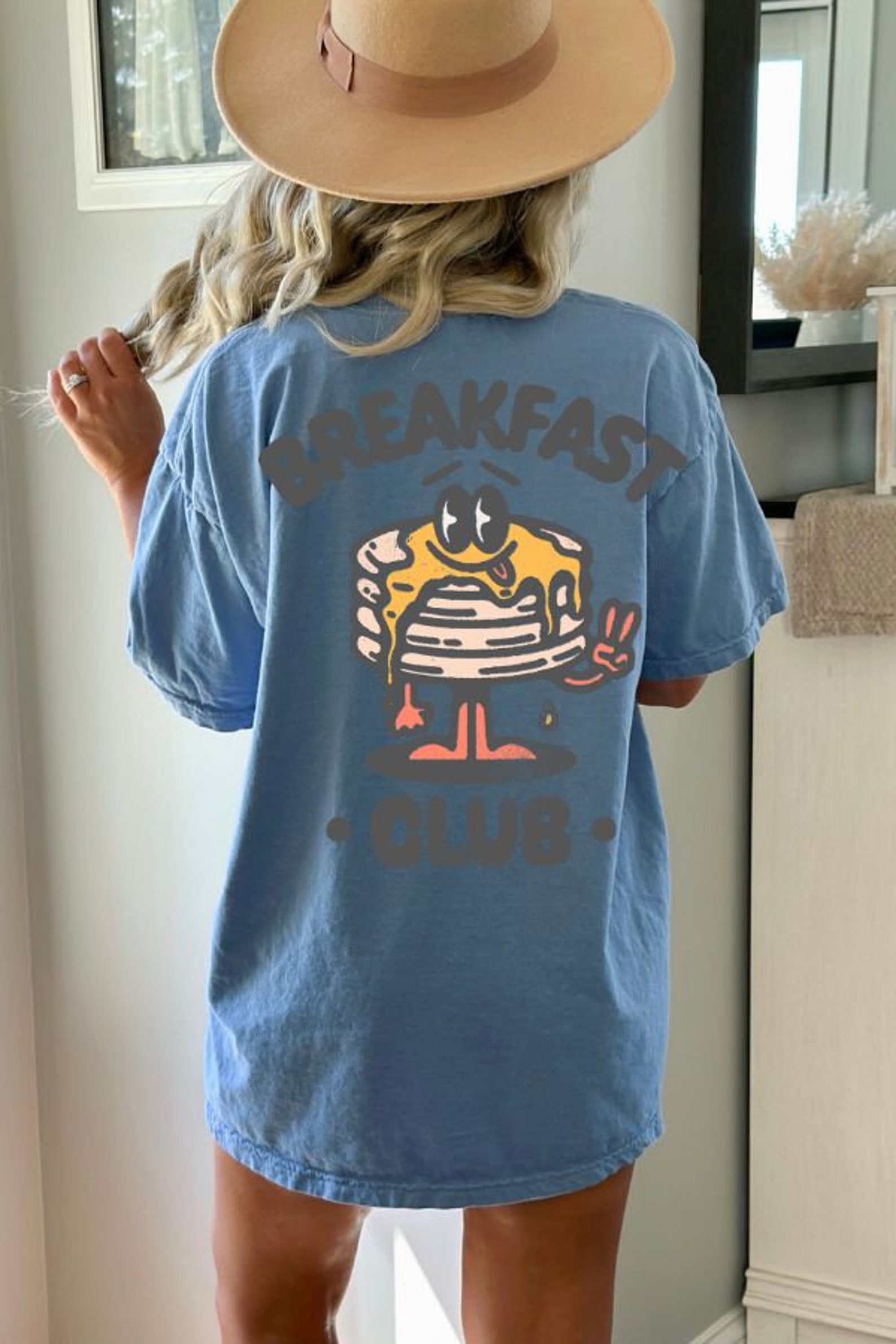 Breakfast Club Aesthetic Bohemian Retro Vintage Comfort Colors Graphic ...