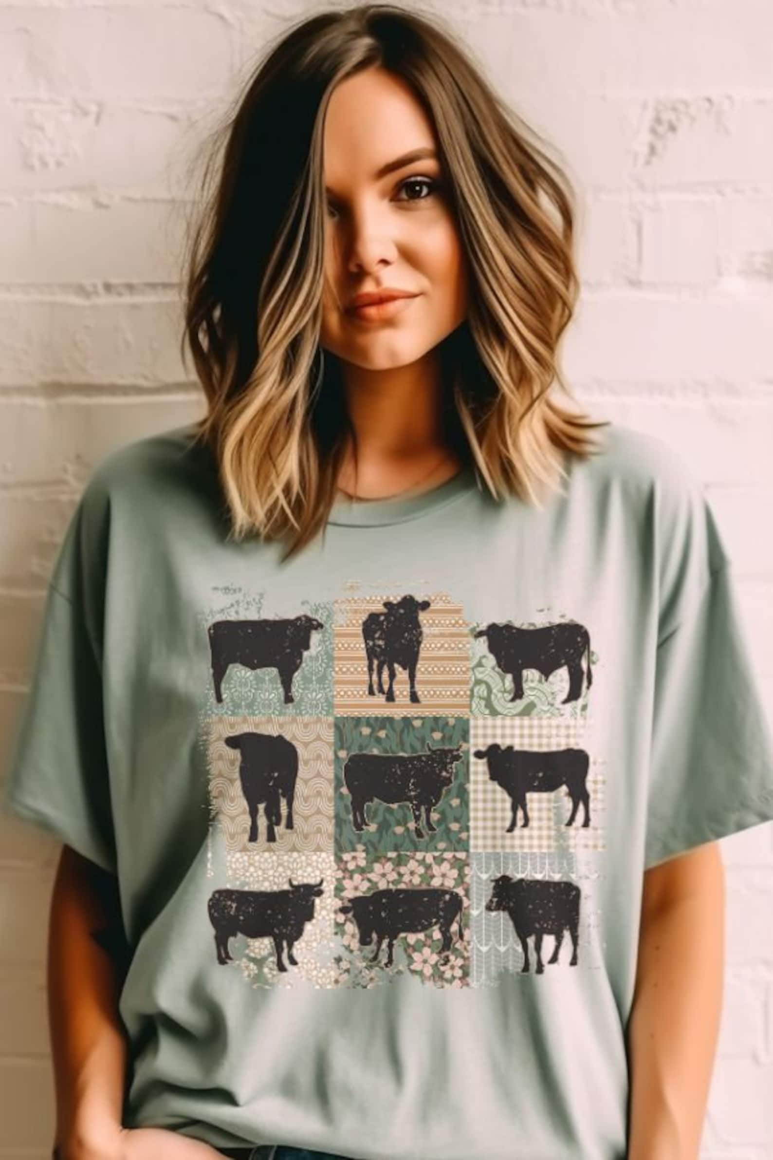 Cow Comfort Colors Shirt, Cow Shirt, Western Graphic T Shirt ...