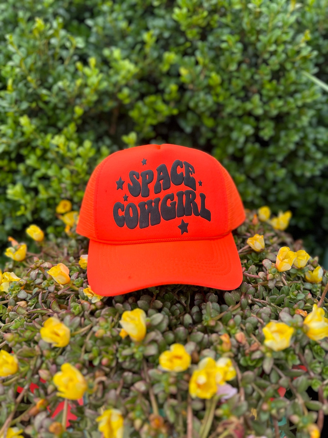 Space Cowgirl Trucker Hat, Western Trucker Hat, Neon Trucker Cap ...