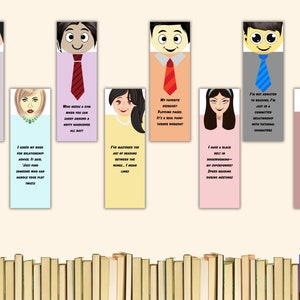 Printable Funny Bookmarks, Set of 8 Unique Designs for Bookish Gift or ...