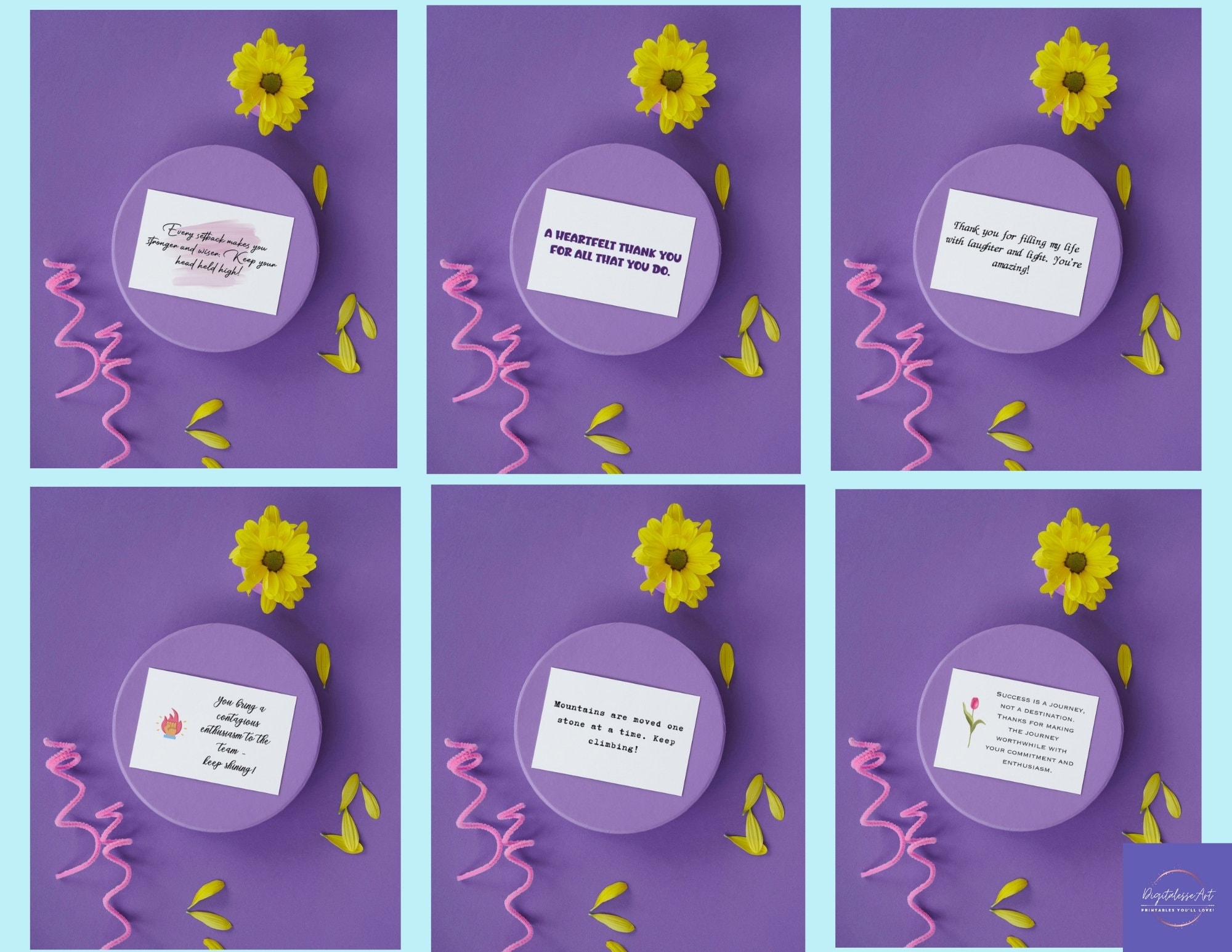 Printable Encouragement Cards: 600 Positive Affirmation Notes (digital ...