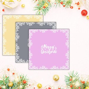 Printable Christmas Cards Bundle 4x4 Inch Cards Instant Download ...