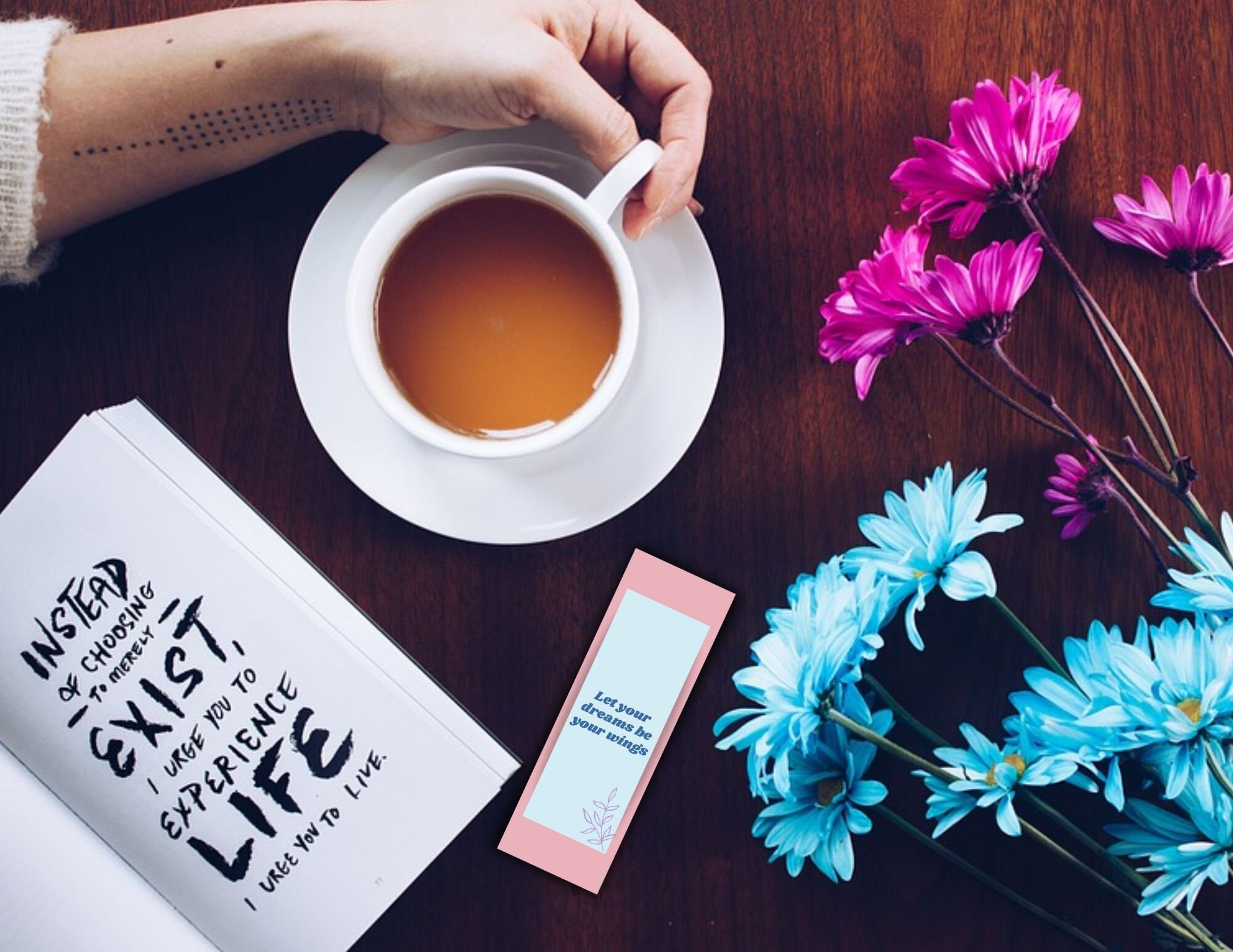 Colorful Printable Bookmarks in Minimalist Style and Unique - Etsy