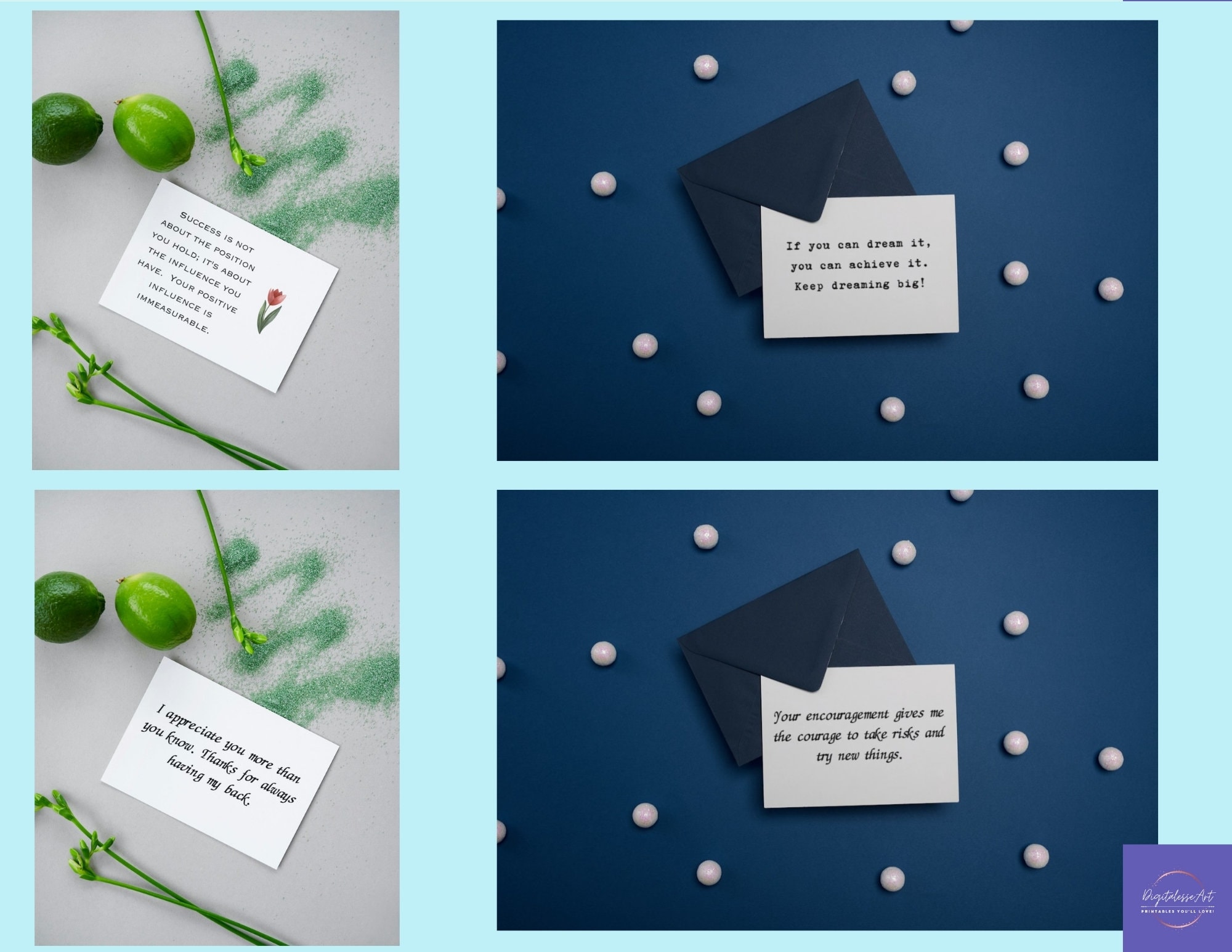 Printable Encouragement Cards for Employee Appreciation, Gratitude ...