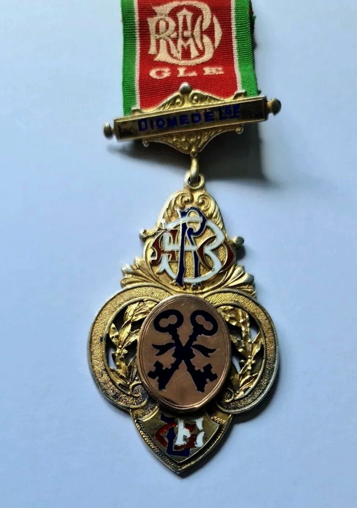 Antique 1923 9ct Gold and Silver RAOB New Zealand HMS Diomede - Etsy