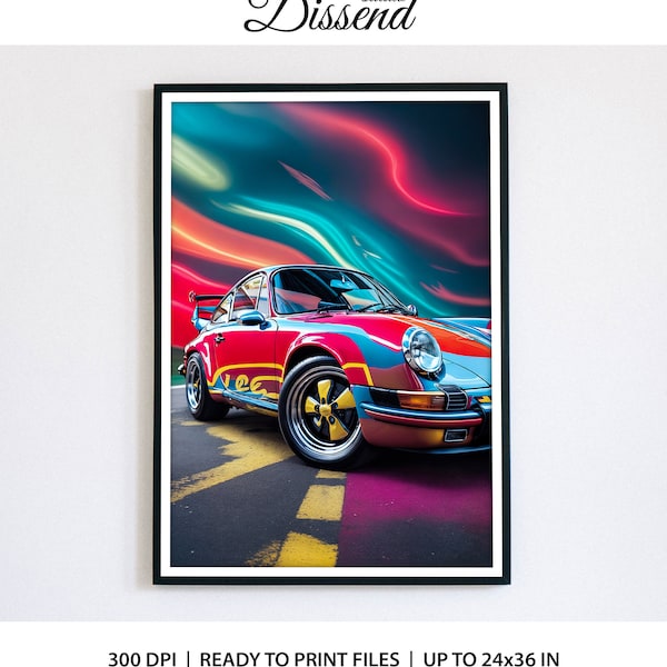 Porsche Artwork Printable - Etsy
