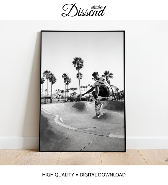 Skateboard Wall Art for Digital Print DOWNLOADABLE Prints - Etsy