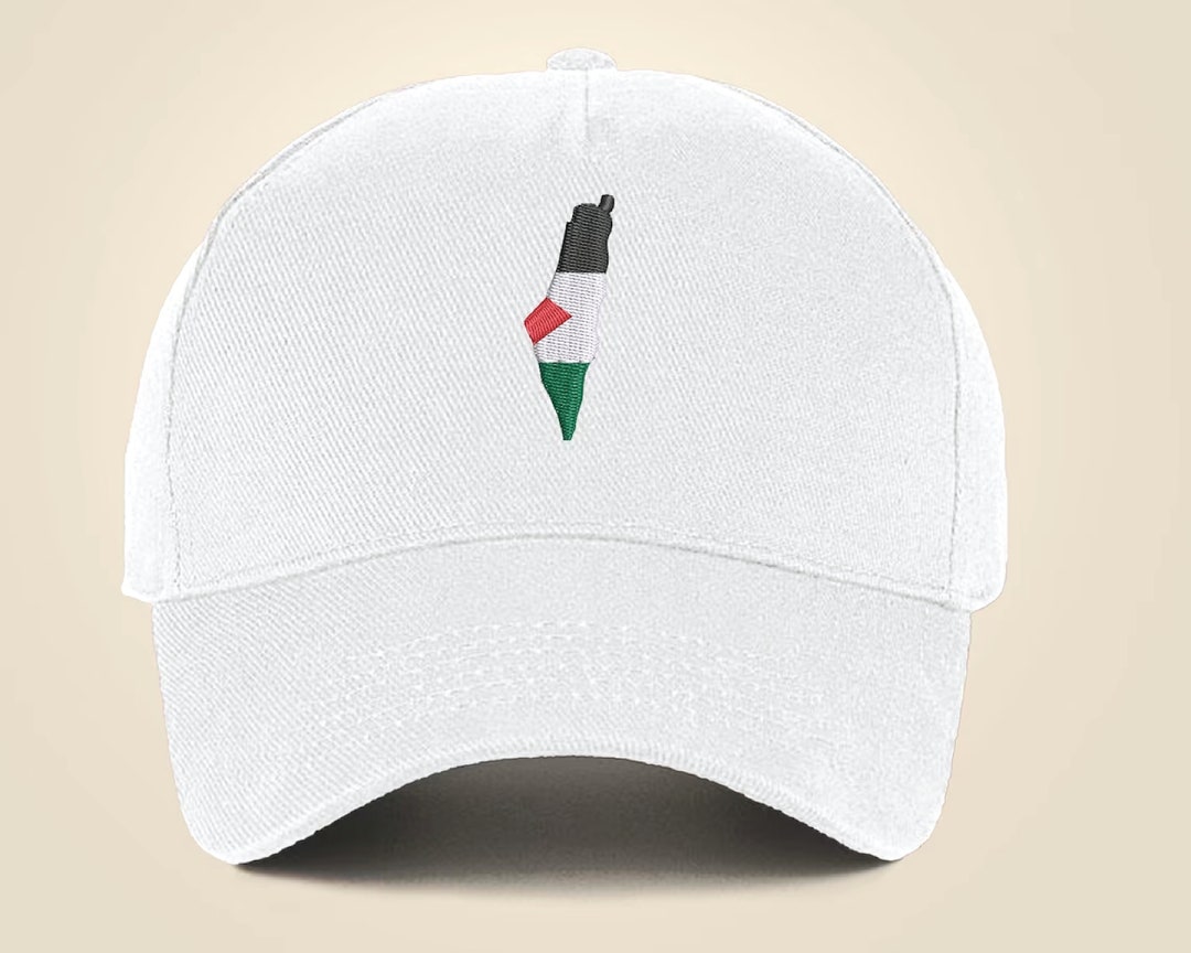 Embroidered Palestine Cap, Palestine Map Baseball Hat, Comfort Colors ...