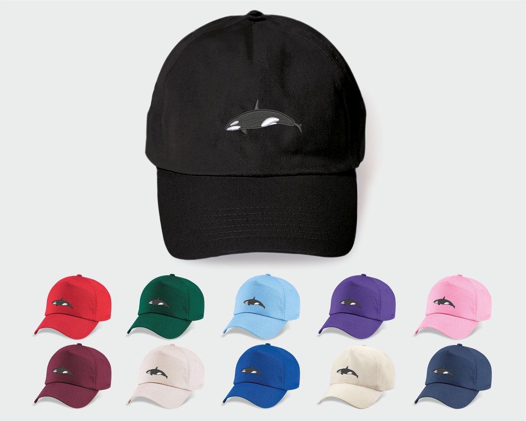 Orca Whale Baseball Hat Killer Orca Whale Embroidered Trucker - Etsy