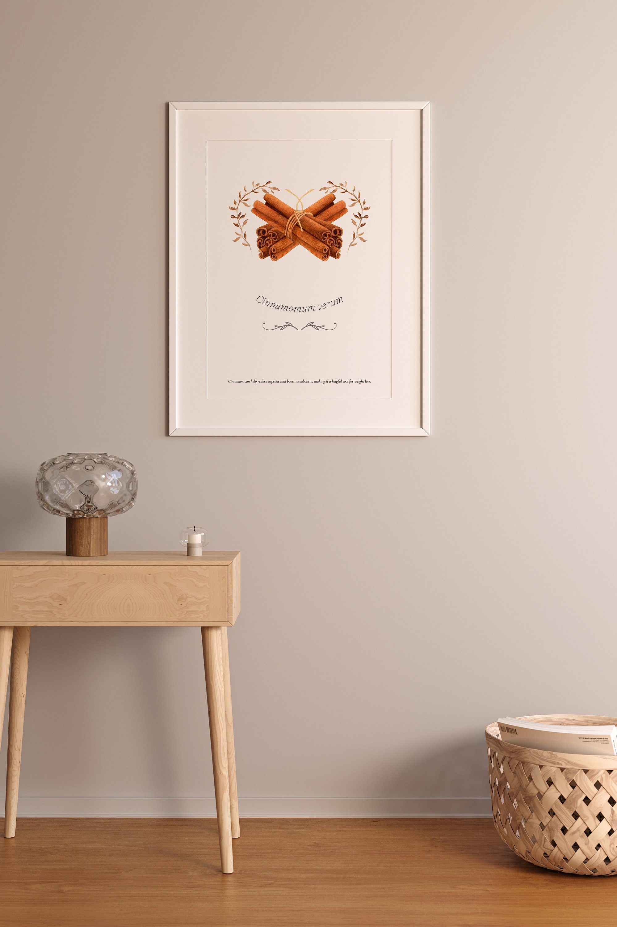 Cinnamon Printable Digital Download Art, Digital Wall Art, Watercolor ...